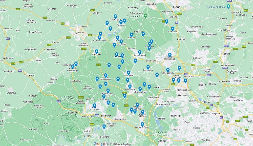 Areas we cover - Freshbins - Residential & Commercial Wheelie Bin ...
